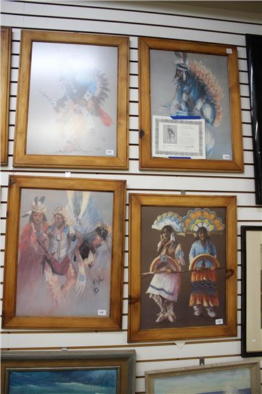 FRANK EMERSON NIGH | 5 NATIVE AMERICAN PRINTS BY FRANK EMERSON NIGH ...