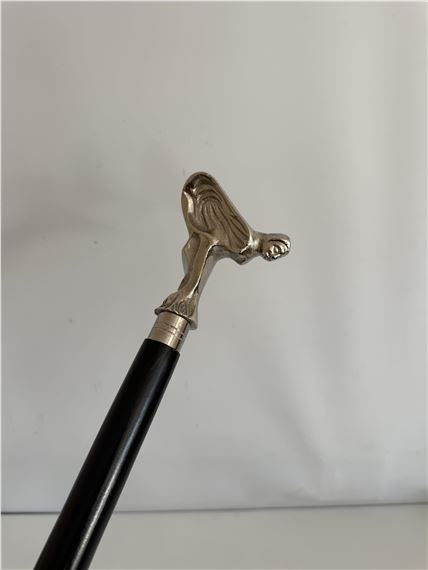 Stick | Chrome flying lady handle walking stick | MutualArt