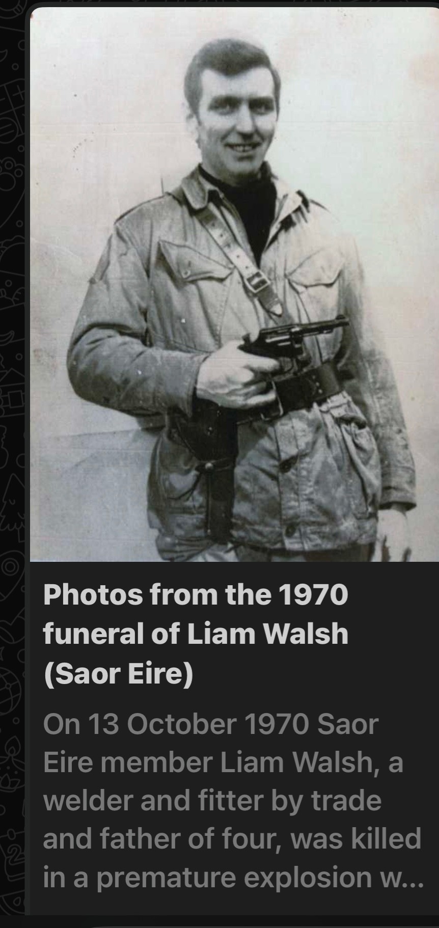 Jerome Jerome | An original of Liam Walsh in IRA uniform with a poem hand written and On October ...