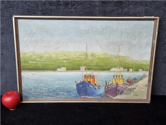 Prior | Fishing Boats at Howth Harbour-Prior to Harbour Reconstruction ...