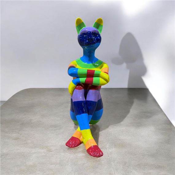 Gillie & Marc Schattner | Rainbow lost cat | MutualArt