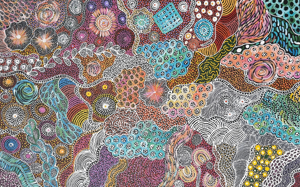 Janet Golder Kngwarreye | Bush Yam Dreaming | MutualArt