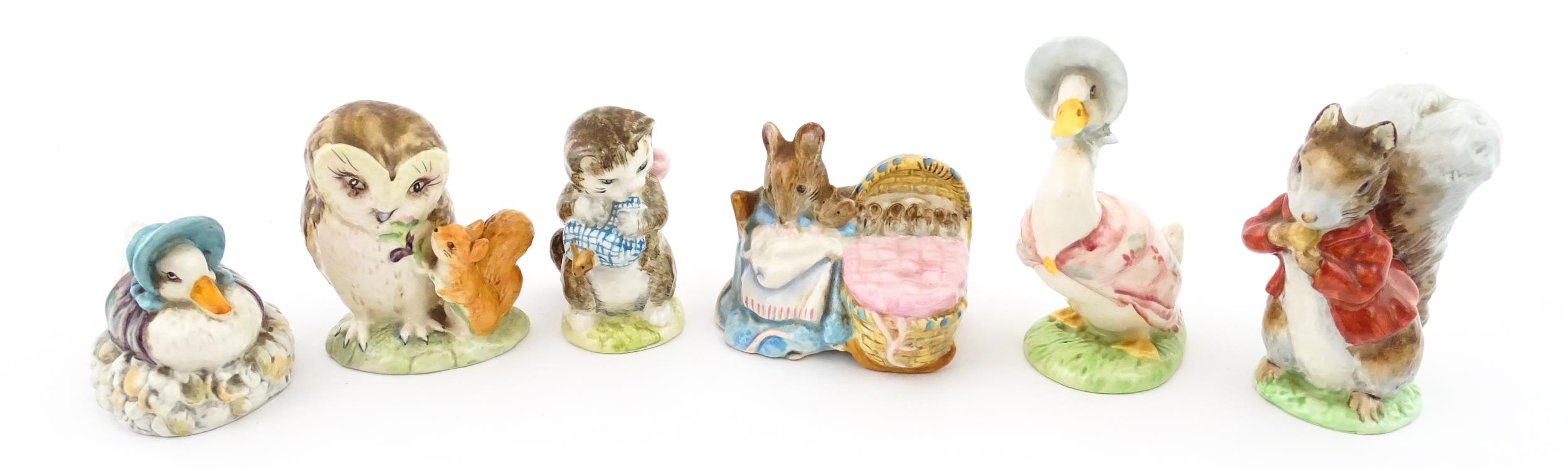 Beatrix Potter | Six Beswick Beatrix Potter figures comprising Timmy ...