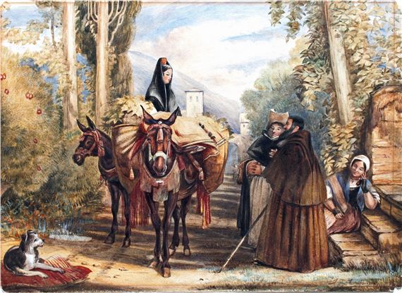 F. Lewis | J.F. Lewis. Acuarela de tema español | MutualArt