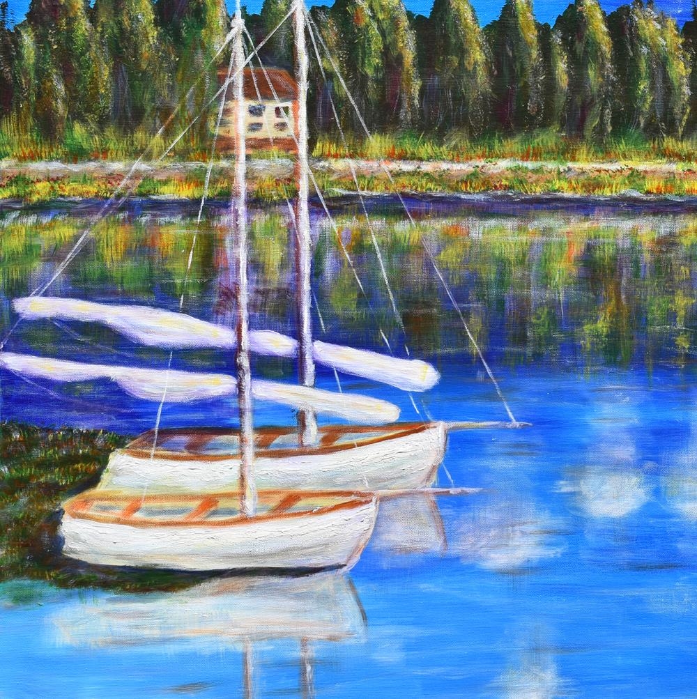 Arthur Kinslow | Arthur Kinslow Original Painting The Aquaduct 30 x 40 ...