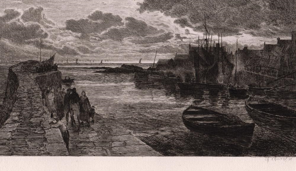 Sam Bough | 1879 Samuel Bough Cellardyke Harbour (1879) | MutualArt