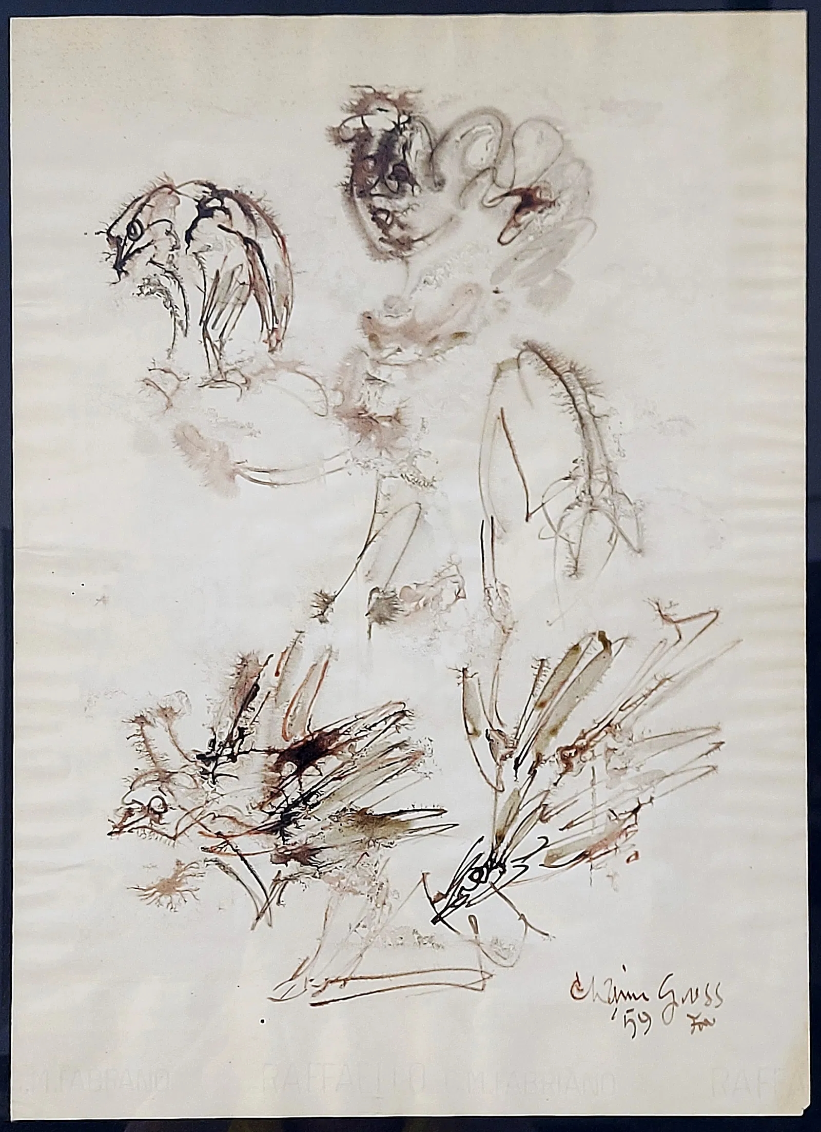 Chaim Gross | Girl and Birds (1959) | MutualArt
