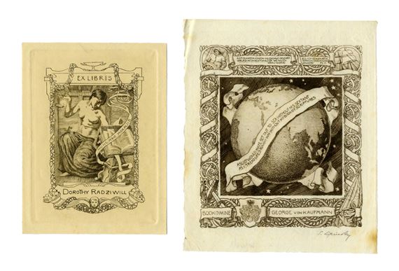 Sigmund Lipinsky | Lotto composto di 3 ex libris | MutualArt