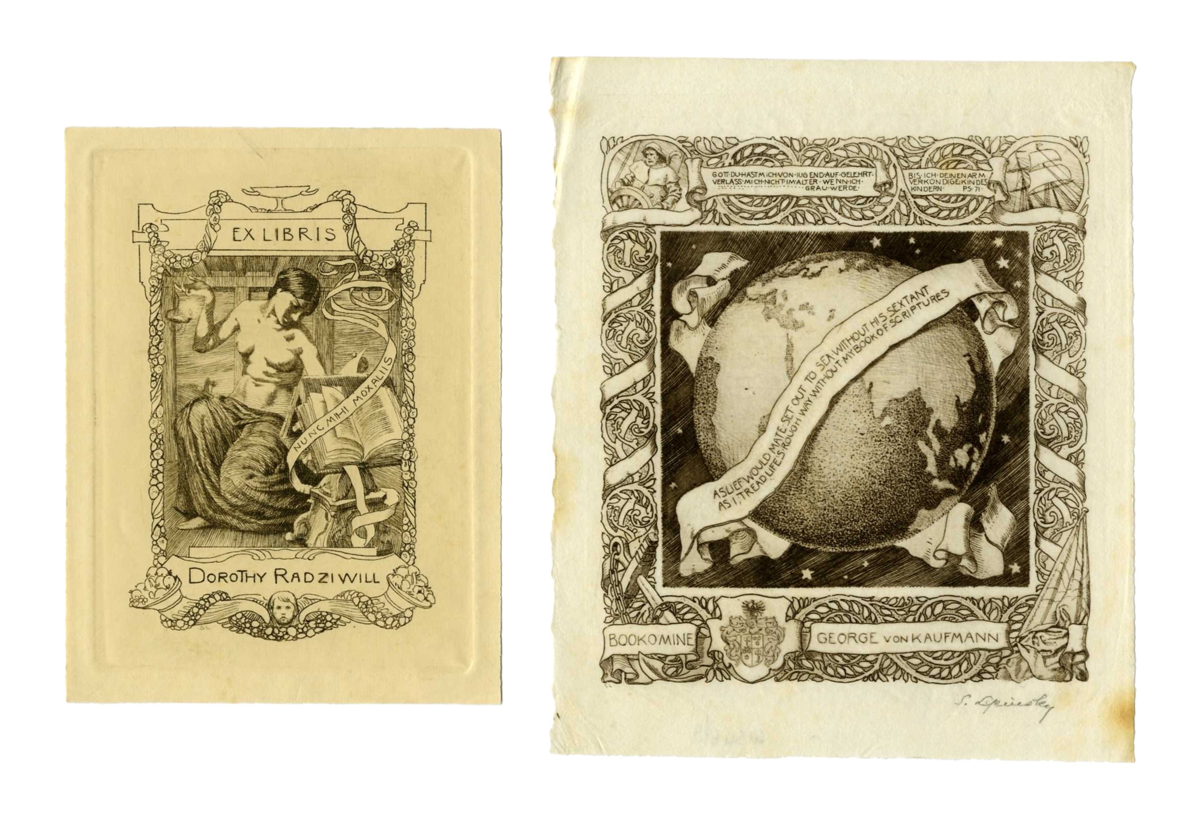 Sigmund Lipinsky | Lotto composto di 3 ex libris | MutualArt