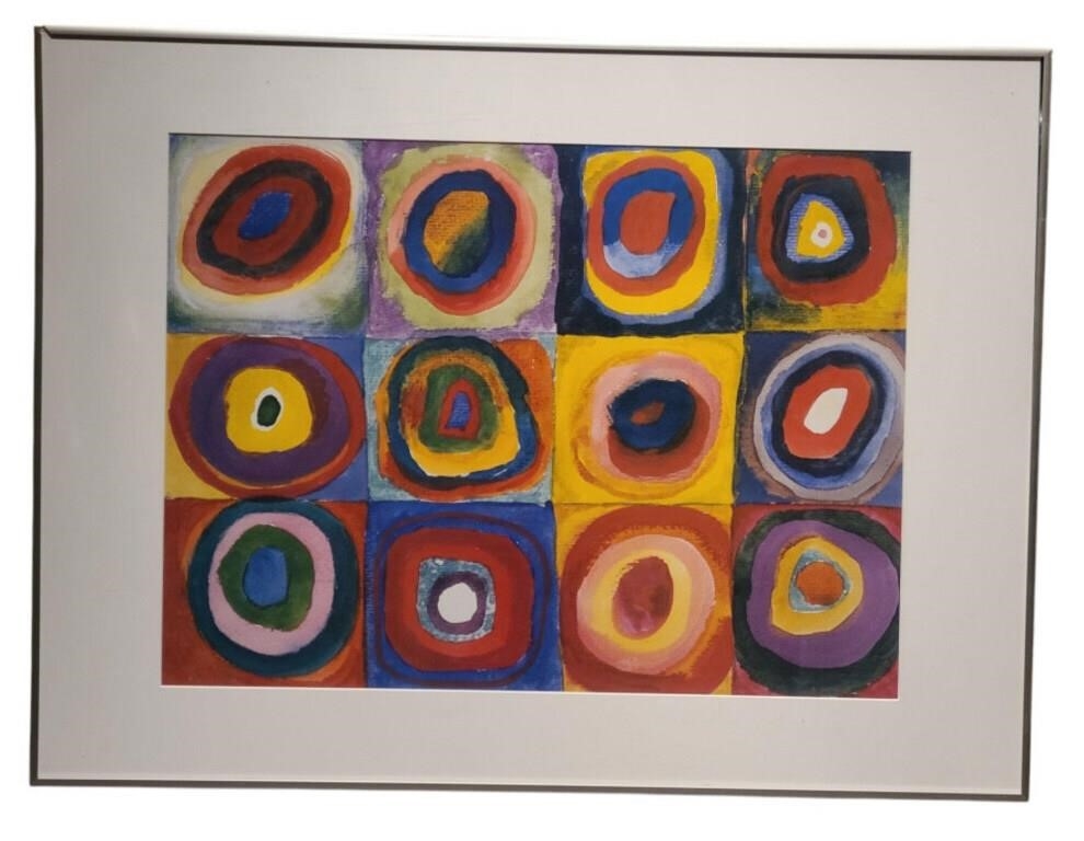 Wassily Kandinsky | Wassily Kandinsky Farbstudie Quadrate Print | MutualArt