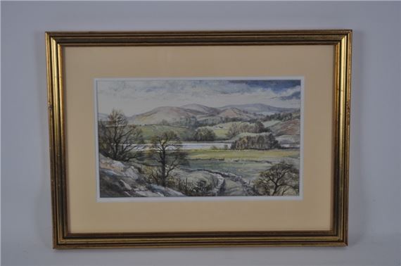Robert Luckhurst | Robert Luckhurst - A hill side view across a valley ...