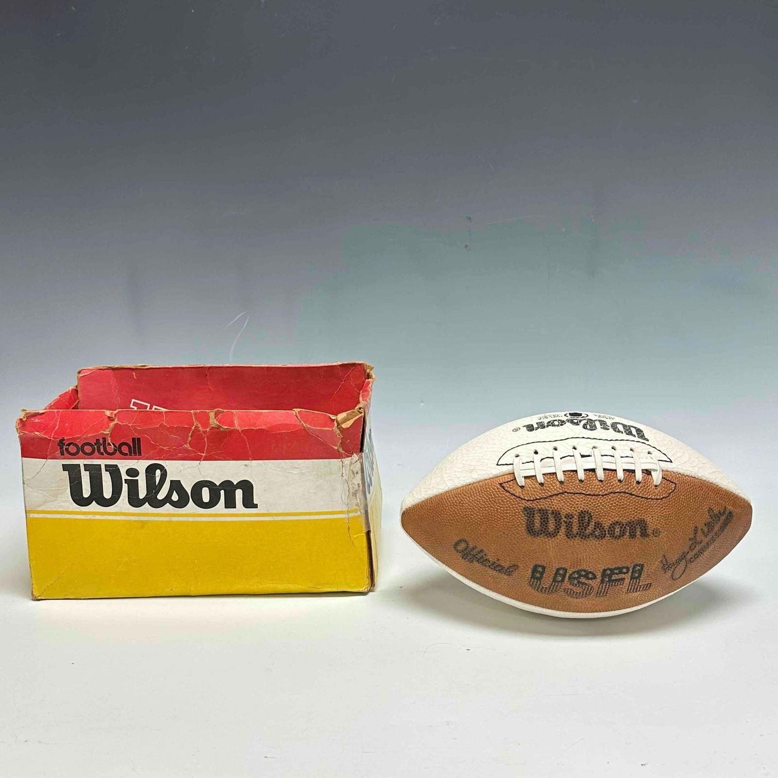 Wilson | Rare White Panel Wilson USFL Football Harry Usher Commish ...