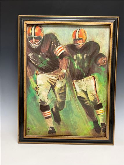 Dave Boss | 1960's Dave Boss Cleveland Browns Artwork (1960) | MutualArt