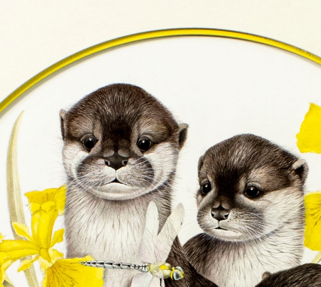 Patrick Oxenham | Otters in Waterlilies (1983) | MutualArt