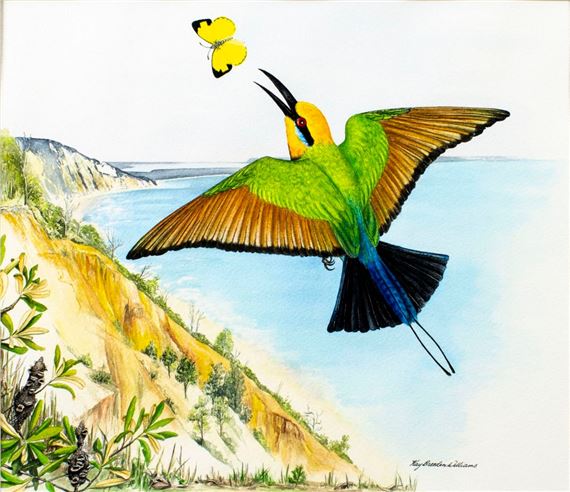 Kay Breeden Williams | Rainbow Bee Eater Bird | MutualArt