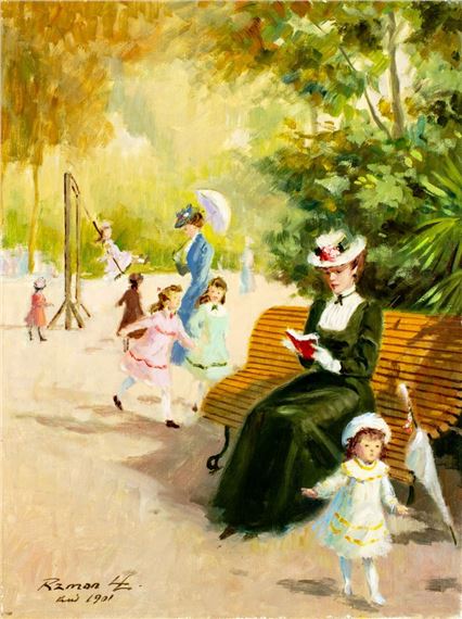 Luis Ramon | Park Scene | MutualArt