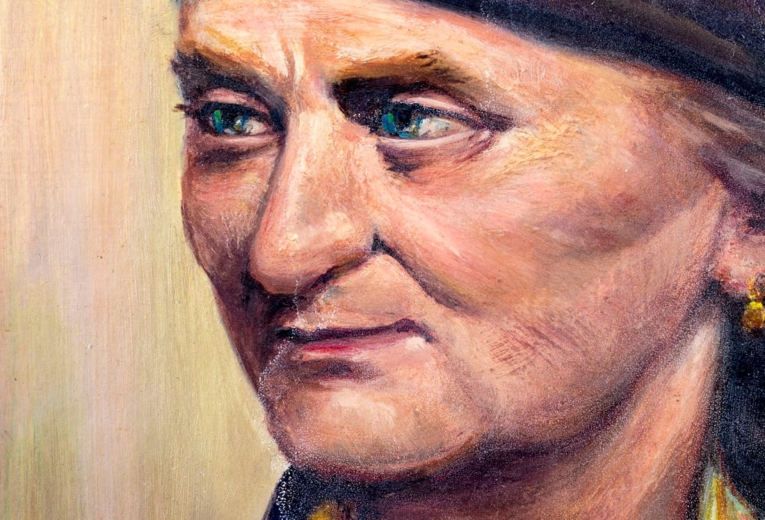 Anso Weise | Portrait of Old Bavarian Woman (titled on verso | MutualArt