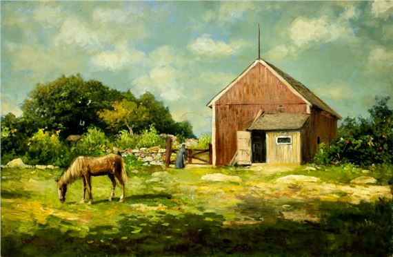 Fred Pansing | Country Landscape with Horse | MutualArt