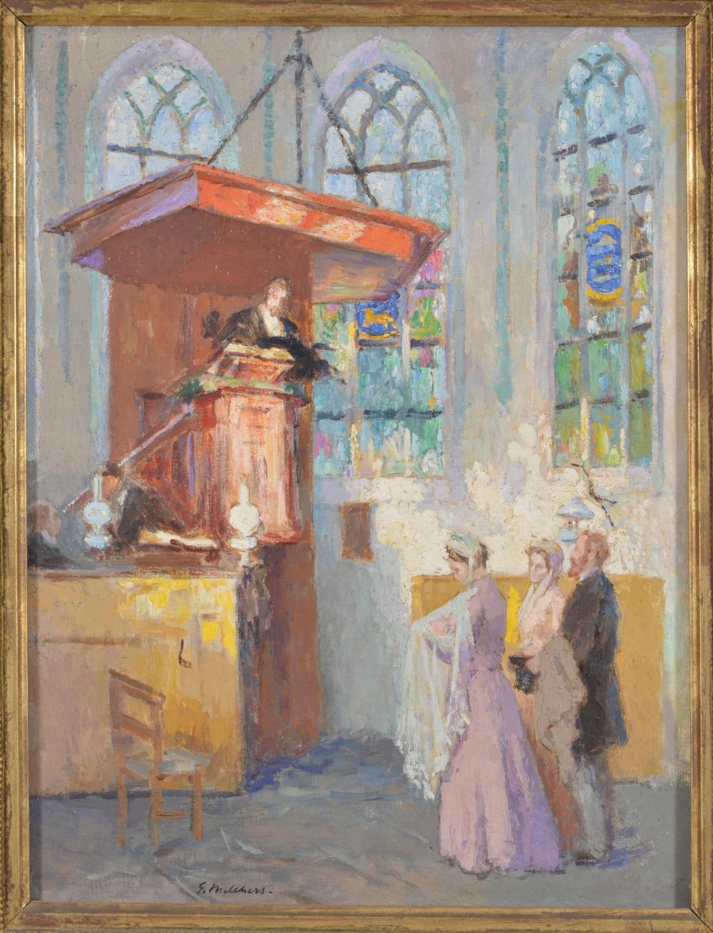 Gari Melchers | The Christening | MutualArt