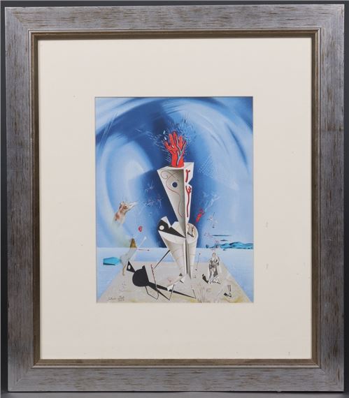 Salvador Dalí | Salvador Dali (1904-1989), print, Surrealist landscape ...