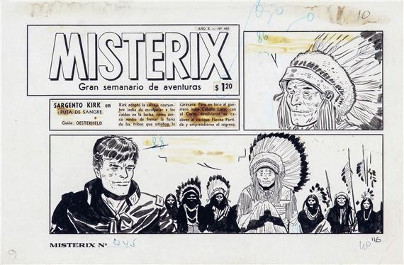 Hugo Pratt | Il Sergente Kirk - Sentiero di sangue, 1957 (1957) | MutualArt