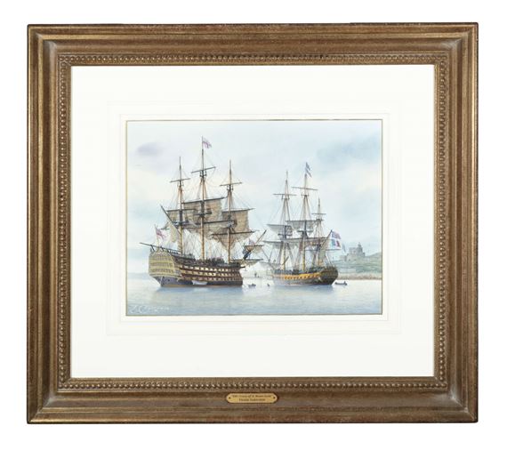 Frank Joseph Henry Gardiner | HMS Victory Anchor off the Carrick Roads ...