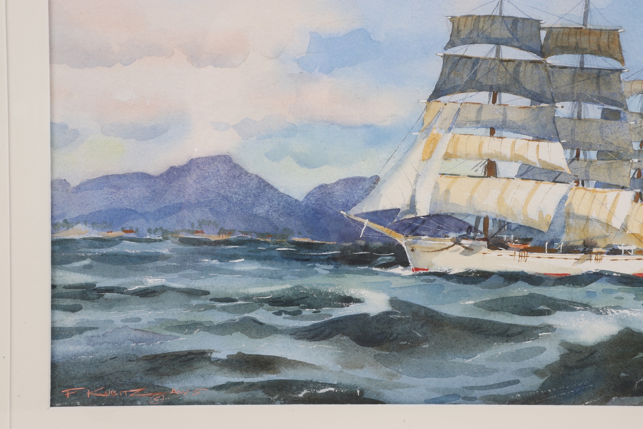 Frederick Kubitz | New England Schooner | MutualArt