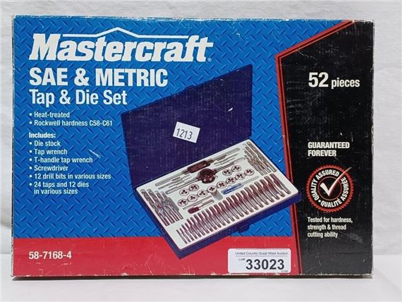 Unknown | New MASTERCRAFT SAE & METRIC TAP & DIE SET | MutualArt
