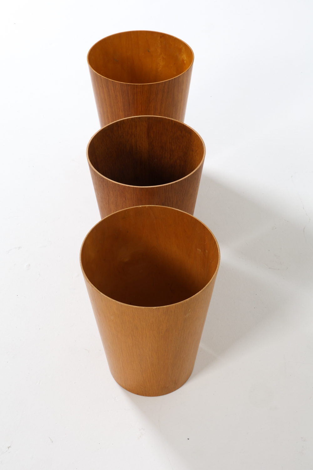 Servex | SERVEX SWEDISH TEAK WASTE BIN GROUPING C. 1960S | MutualArt
