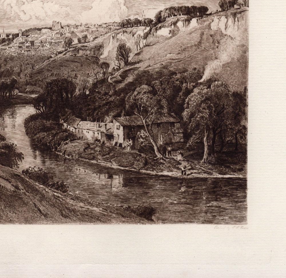 Bernard Walter Evans | Bernard Walter Evans Knaresborough 1890 etching ...