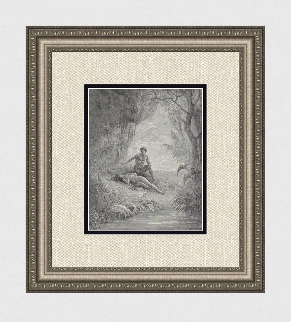 Gustave Doré | Gustave Dore Adam and Eve in Garden of Eden (Milton's ...