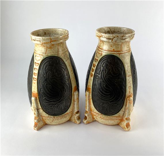 Ditmar Urbach | A pair of Art Deco pottery vases | MutualArt