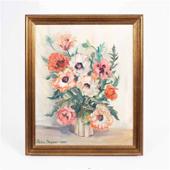 Helen Straker | Still Life with Vase of Flowers | MutualArt