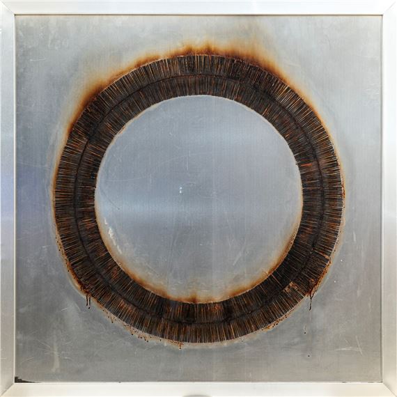 Bernard Aubertin | Curculaire Fire Drawing, 1973 (1973) | MutualArt