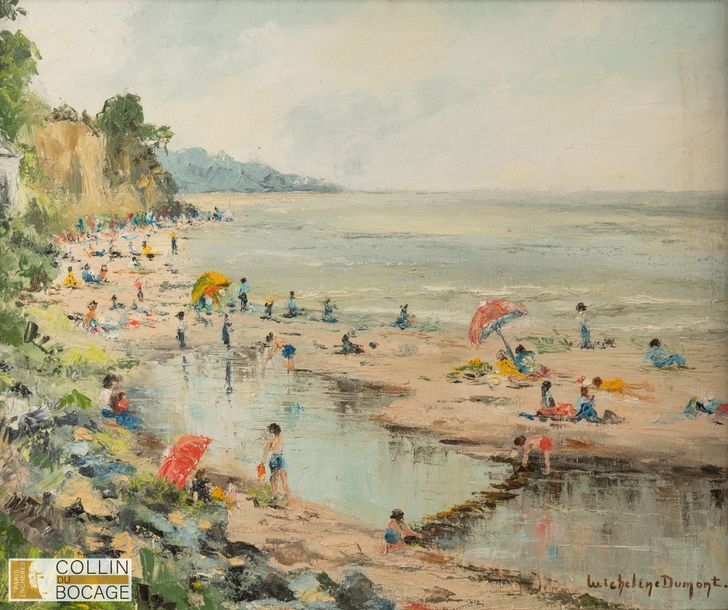 Micheline Dumont | Lively beach | MutualArt