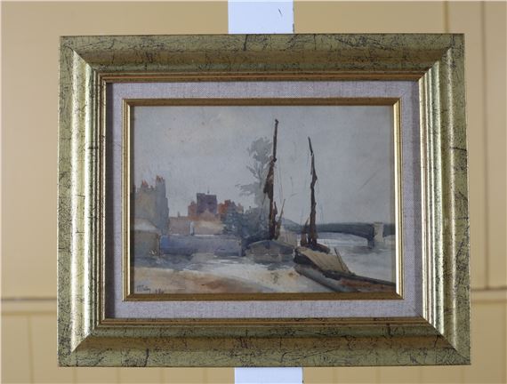 Ted Haley | T.T. HALEY On the Riverbank Battersea (1998) | MutualArt