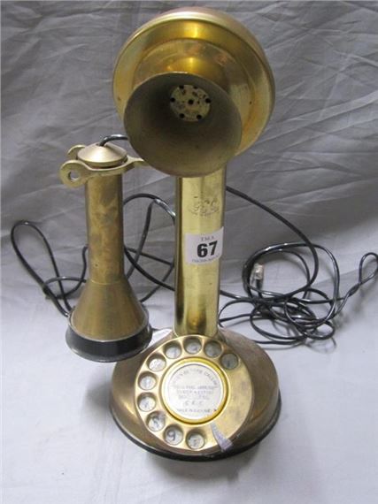Middle Eastern School, 19th Century | BRASS STICK TELEPHONE | MutualArt