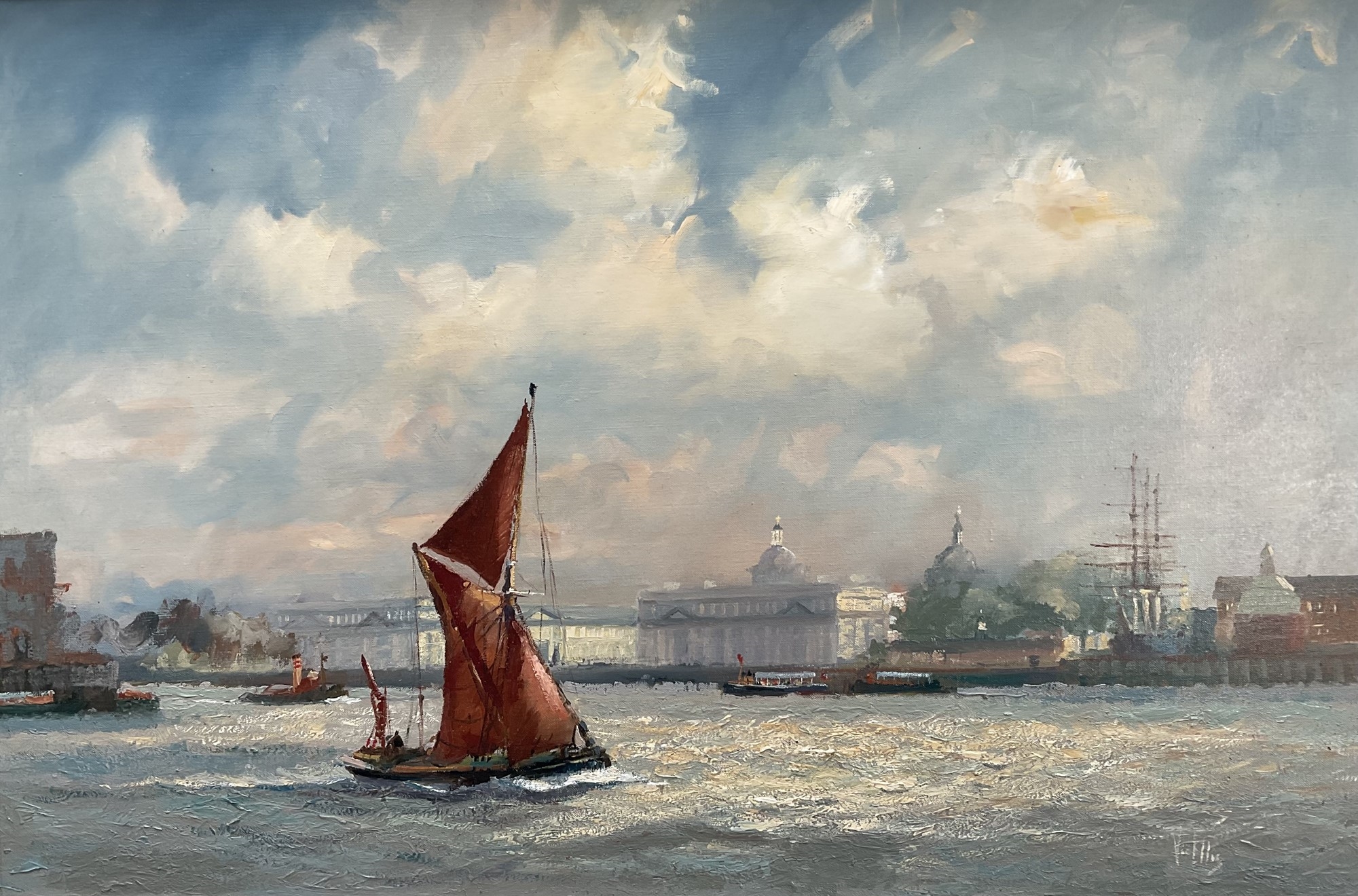 Vic Ellis | Thames Barge | MutualArt