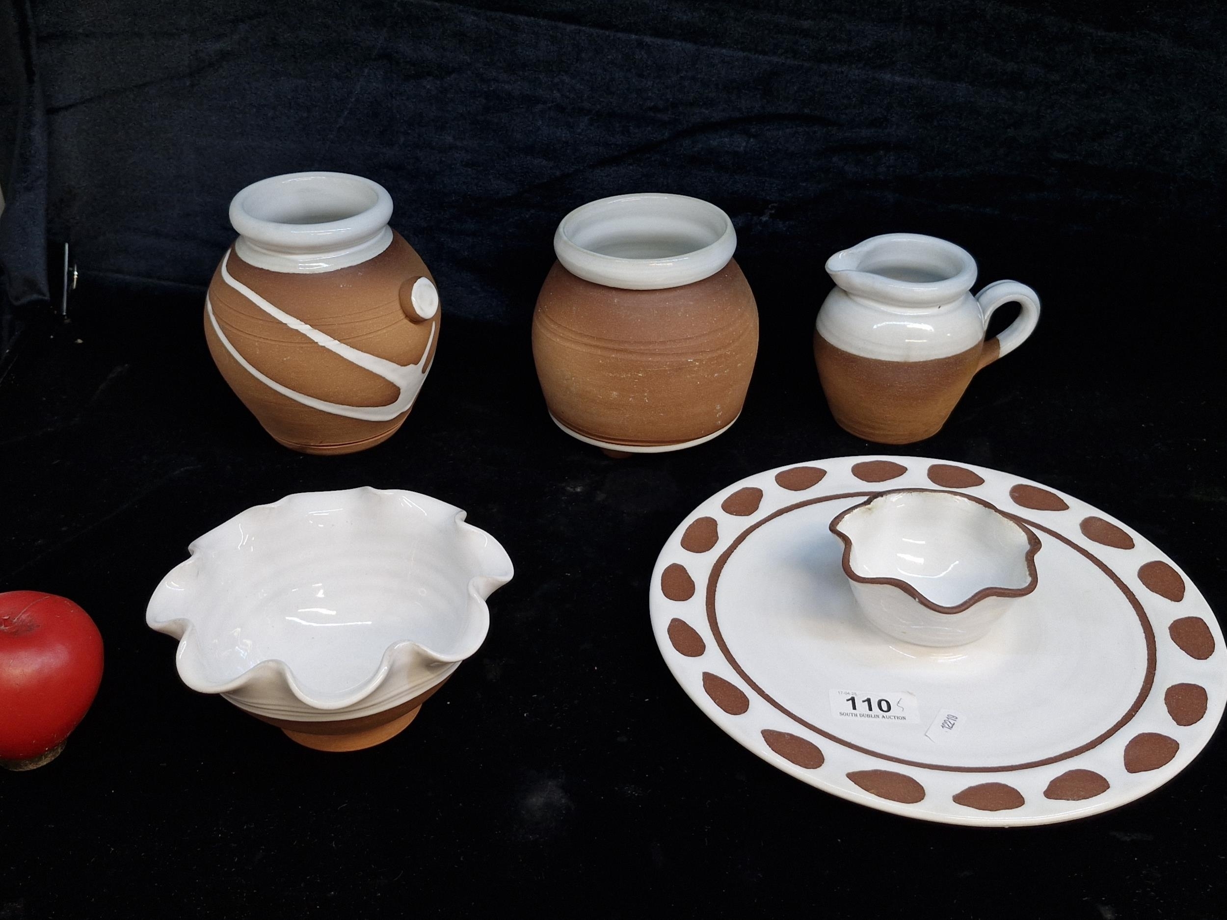 Stephen Pearce | Irish Studio Pottery including vase, utensil holder ...