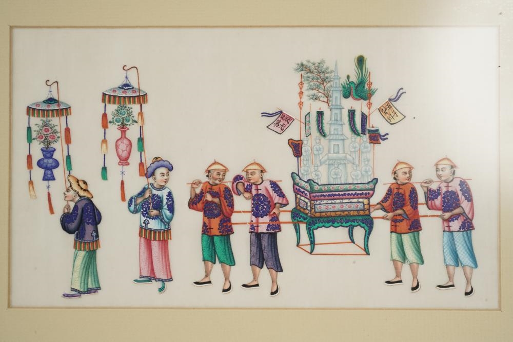 Jewelry | Two Chinese Pith Paintings | MutualArt