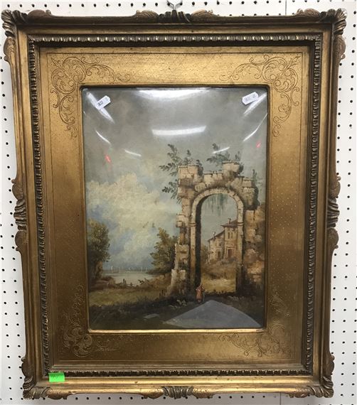 Eugene Balan | shipping in background oil on board | MutualArt