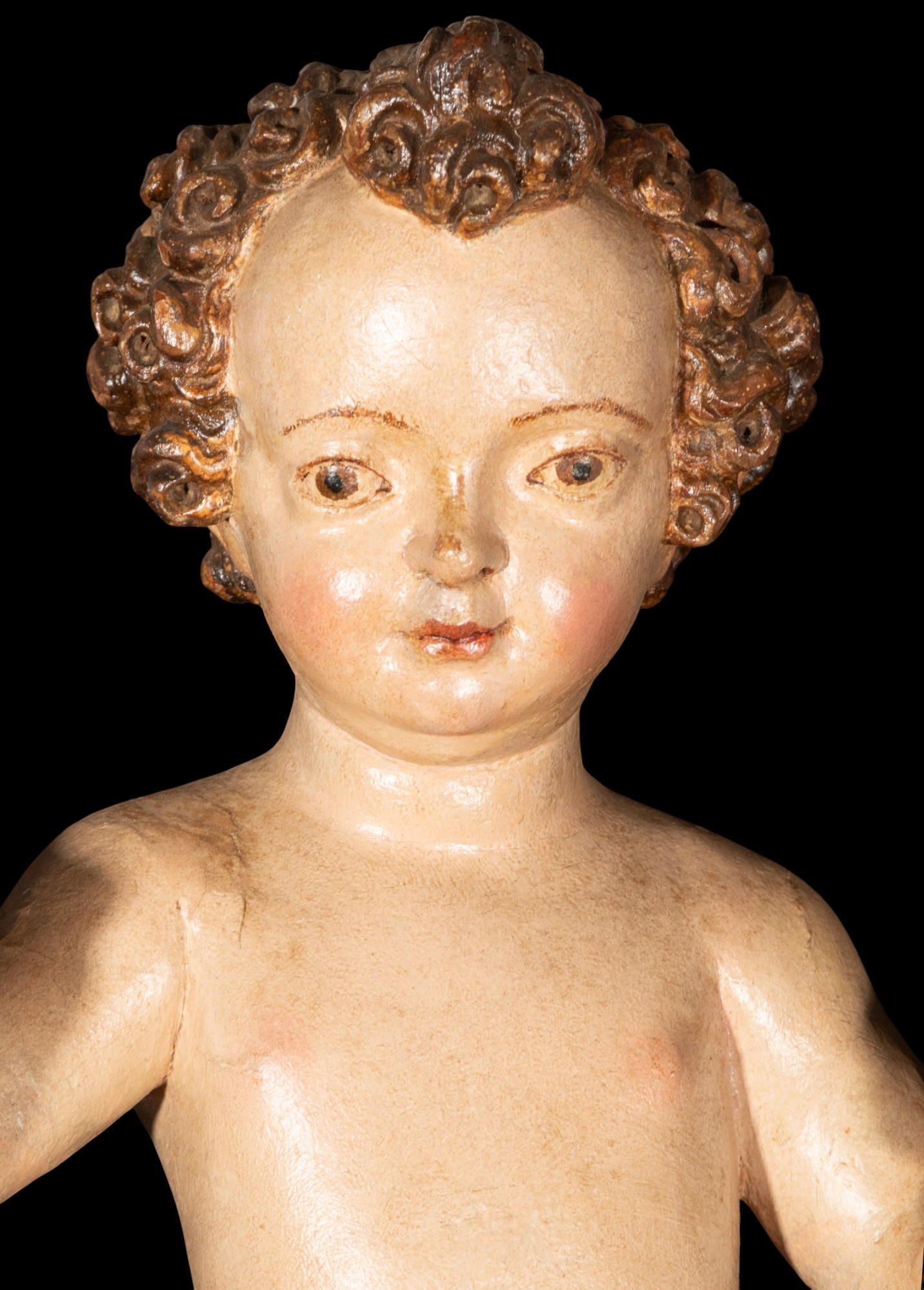 Roman School, 18th Century | Gran Niño Jesús en Gloria Barroco Romano ...