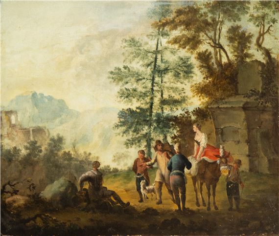David Teniers the Younger | Cuadro paisaje con personajes - Escuela ...