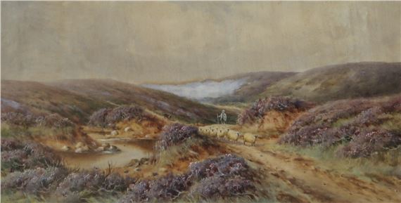 Alexander Molyneux Stannard | MORNING AND EVENING GLOW BY THE YORKSHIRE ...