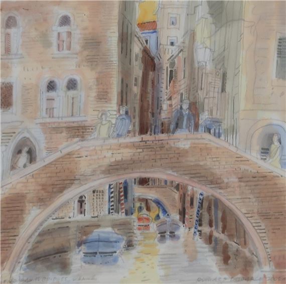 Richard Demarco | TWO CANAL BRIDGES | MutualArt