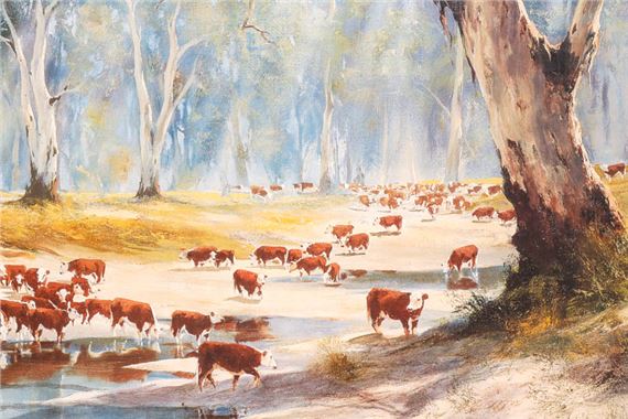Kevin John Best | 'Brown's Cow's' | MutualArt
