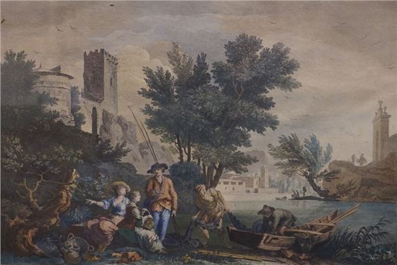 Claude-Joseph Vernet | 1ère vue des environs de Bayonne | MutualArt