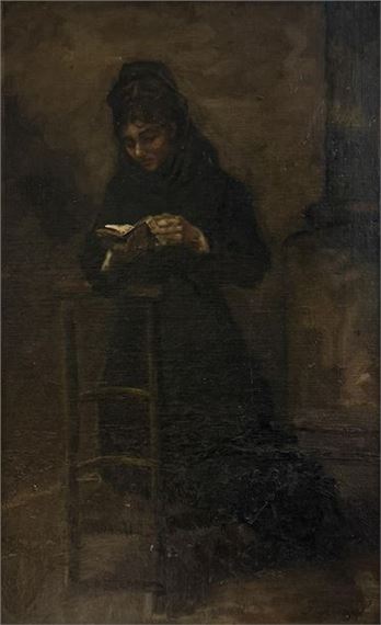 Frédéric Ringel | Jeune fille au livre | MutualArt