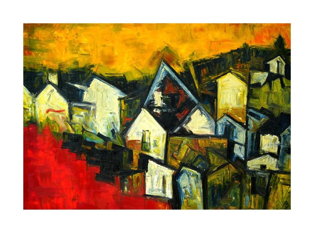 Syed Haider Raza | SAYED HAIDER RAZA (1922-2016) LANDSCAPE. ACRYLIC ON ...