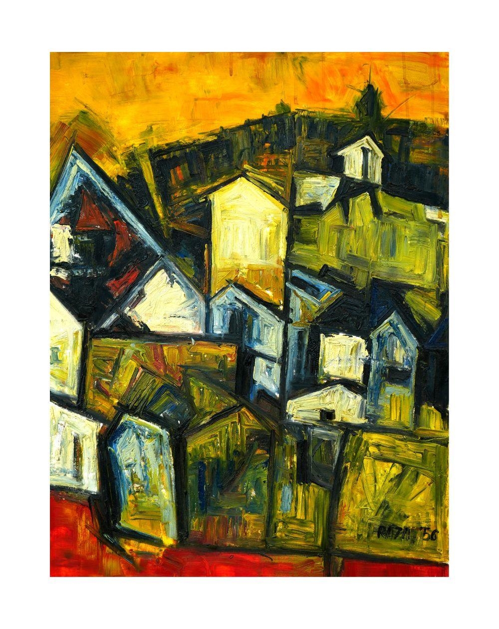 Syed Haider Raza | SAYED HAIDER RAZA (1922-2016) LANDSCAPE. ACRYLIC ON ...